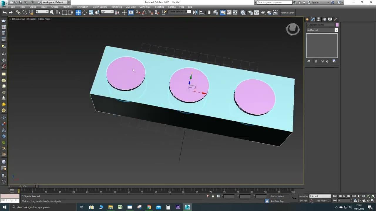 Önder Bilgisayar Kursu - 3D Max – 3Ds Max Dersleri 4 Boolean ve Proboolean - YouTube