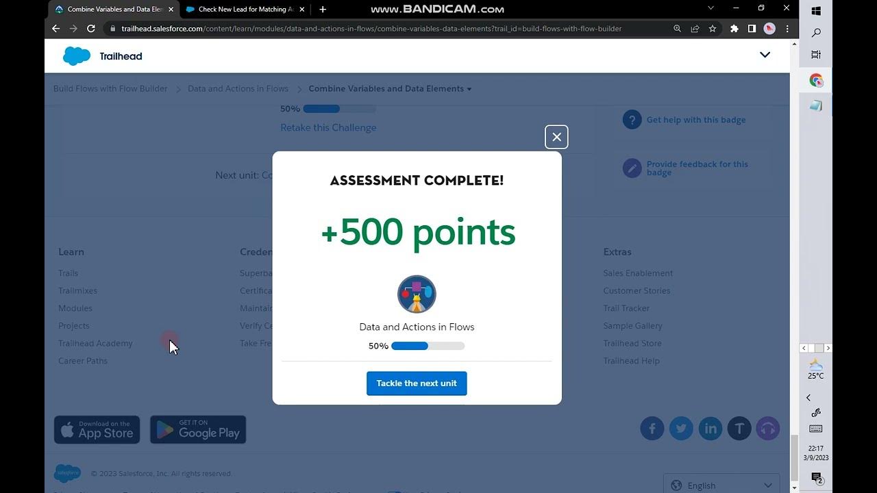 Data and Actions in Flows | Challenge 2 | Combine Variables and Data Elements - YouTube