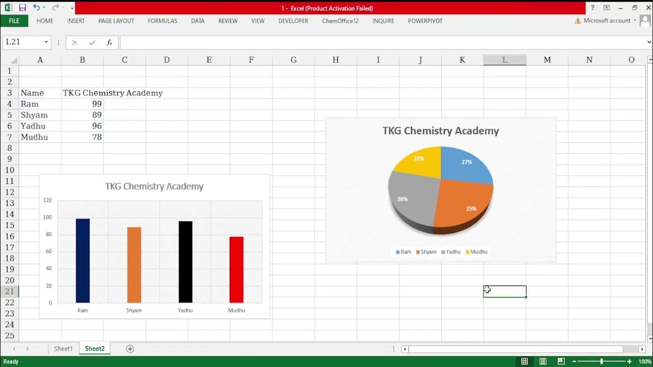 How To Insert Charts & Graphs In Excel || Create Chart & Graph In Excel