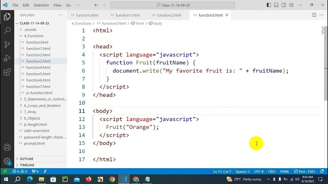 Pwds 26 Class 111 Javascript Function Statement Loops And Array Youtube 8424