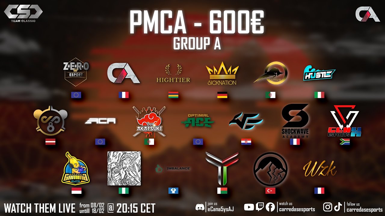 PMCA Tournament - Group A - 600€ - YouTube