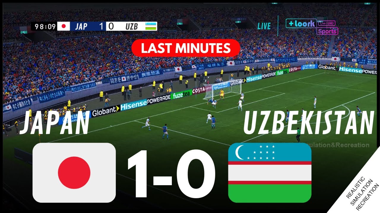 ラストミニッツ • 日本 U23 [1-0] ウズベキスタン U23 | U23 AFC カップ アジア決勝ビデオゲーム シミュレーション - YouTube