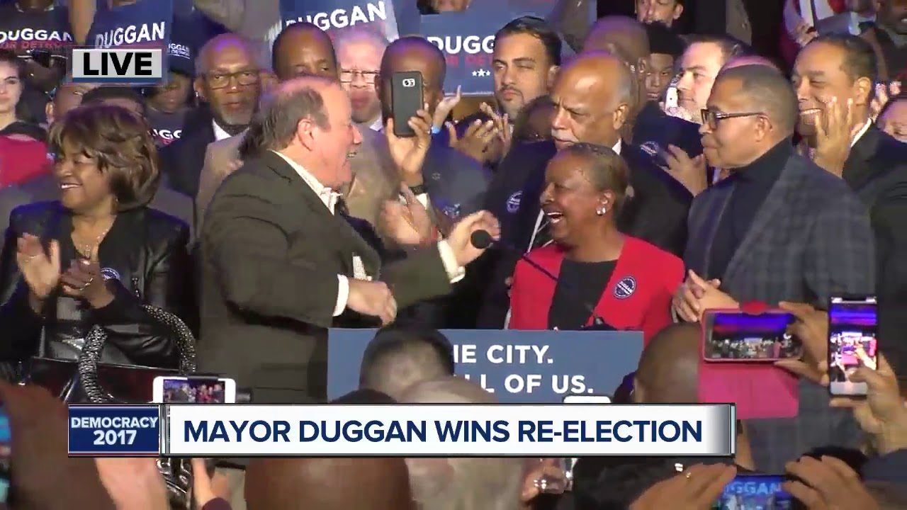 Detroit mayor election results - YouTube