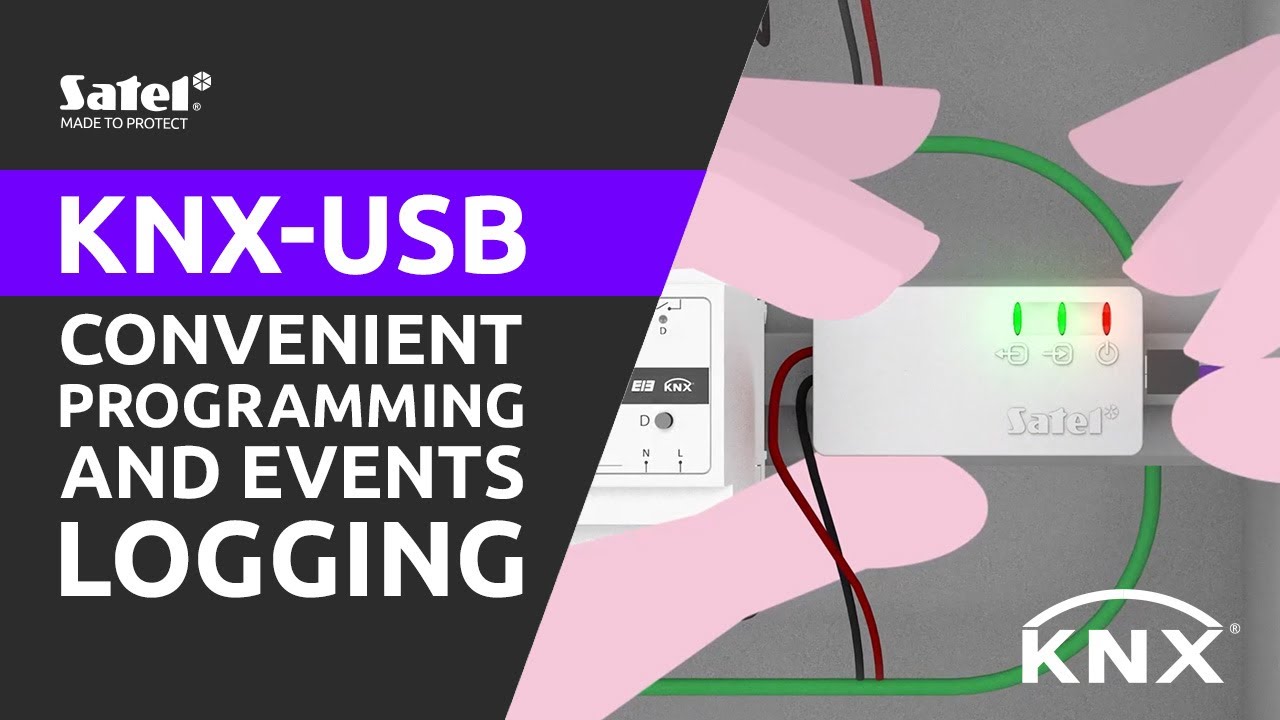 Portable KNX-USB Interface | #WorkSmartNotHard with #SATEL - YouTube