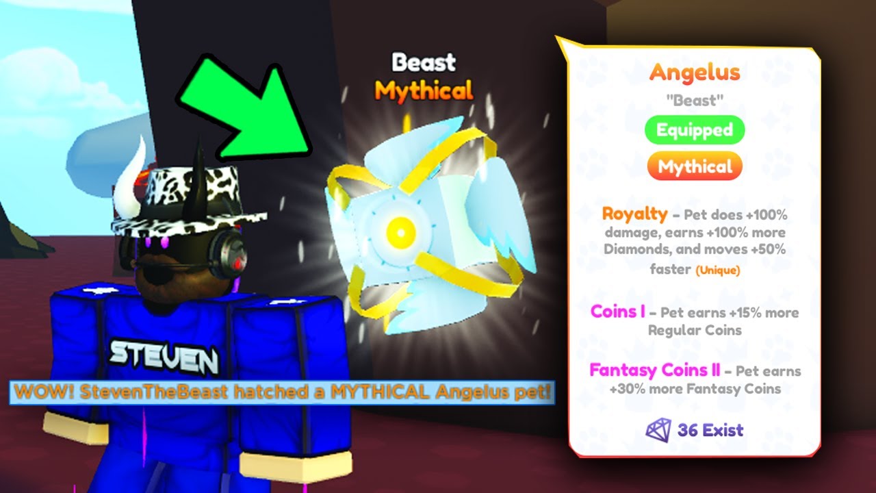 OMG!! I HATCHED THE NEW *MYTHICAL* ANGELUS IN THE NEW HEAVEN UPDATE ...
