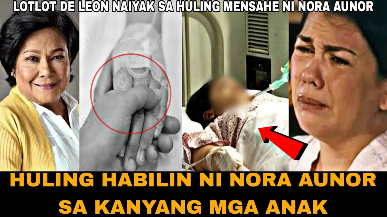 NAKAKAIYAK! ANG HULING HABILIN NI NORA AUNOR SA KANYANG MGA ANAK,NA ...
