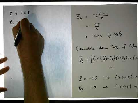 Arithmetic Mean versus Geometric Mean versus Geometric Mean Return ...