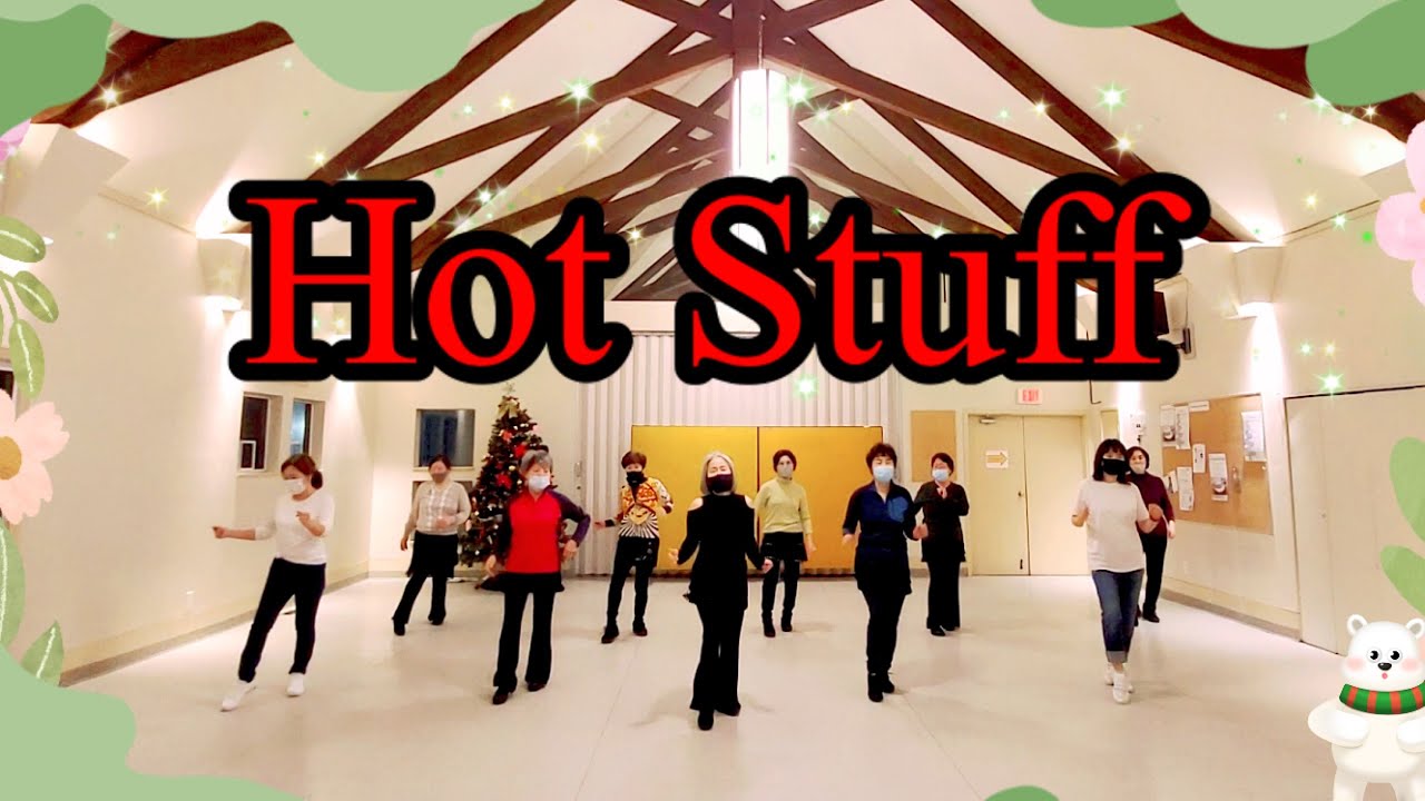 Hot Stuff Line Dance (Beginner) - YouTube