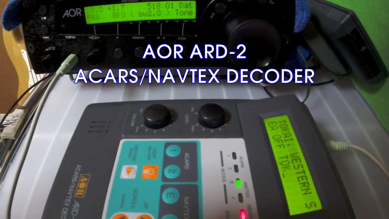 Decoding NAVTEX with AOR ARD-2 - YouTube