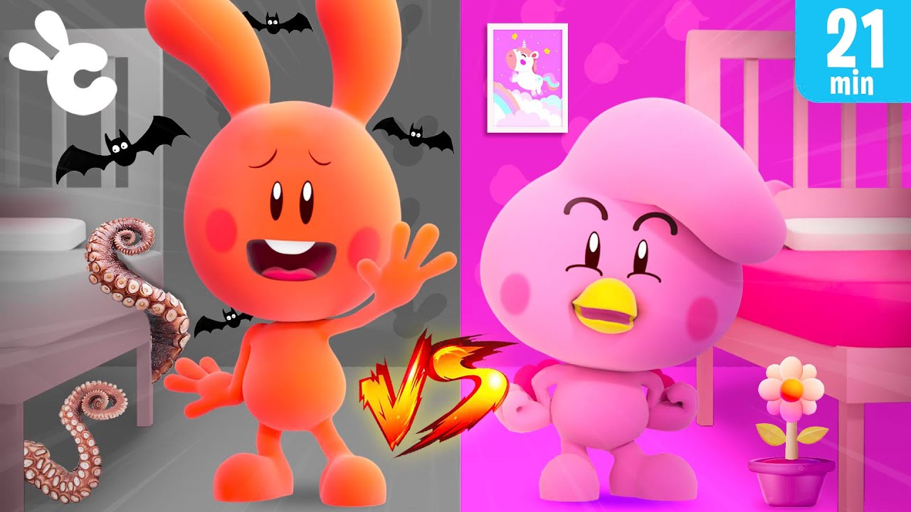 BLACK VS PINK ! BATTLE OF THE COLORS !!! | Cueio Cartoons for Kids ...