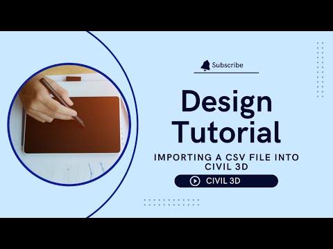 Importing a CSV file into Civil 3D | Civil 3D - YouTube