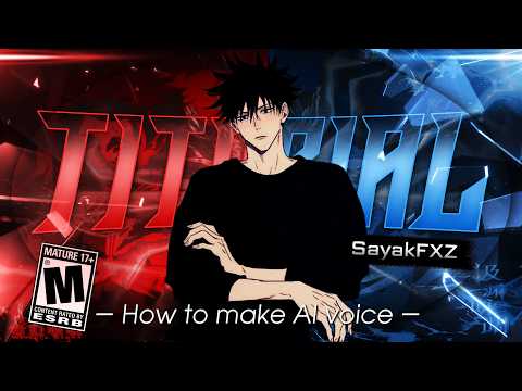 How To Make Anime AI Voices (JJK Narrator & Voice Cloning Tutorial)