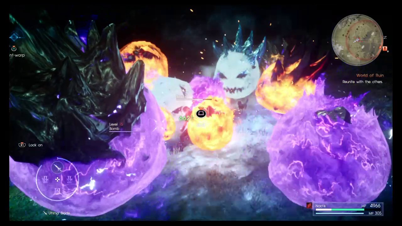 FINAL FANTASY XV - How many Bombs does it take to Nuke a King? - YouTube