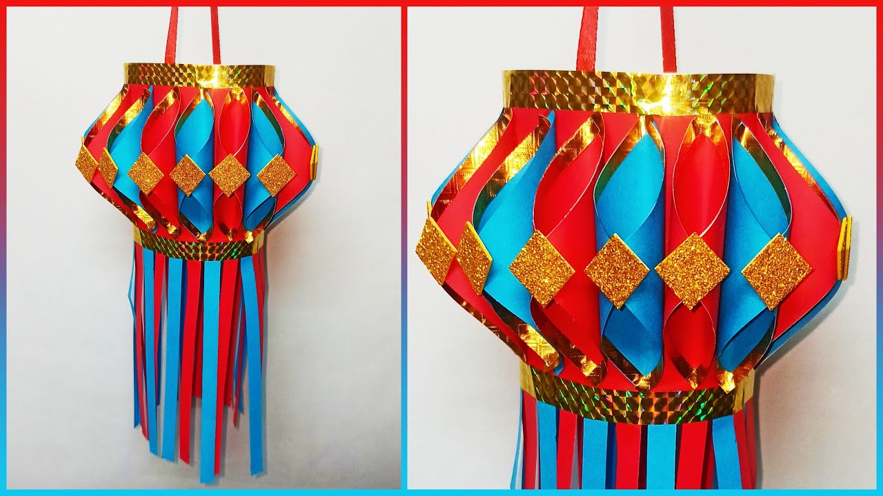 Akash Kandil Making At Home For Diwali| DIY Lantern| Diwali/Christmas ...