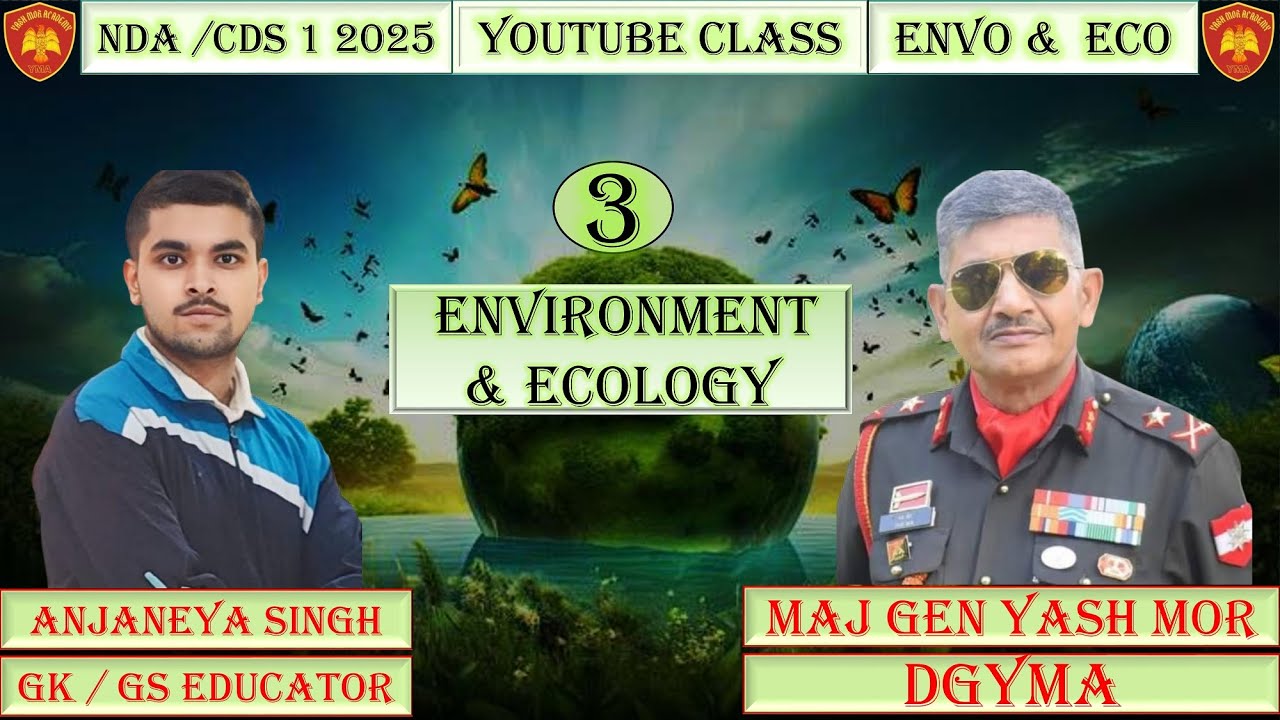 CLASS 3 | BASIC CONCEPTS OF ENVIRONMENT & ECOLOGY | BY ANJANEY SINGH ...
