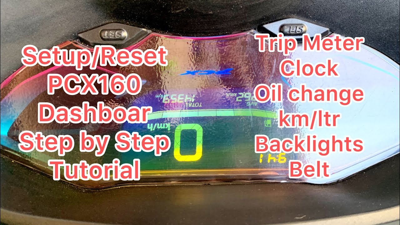 HOW TO RESET HONDA PCX 160cc PANEL BOARD - YouTube