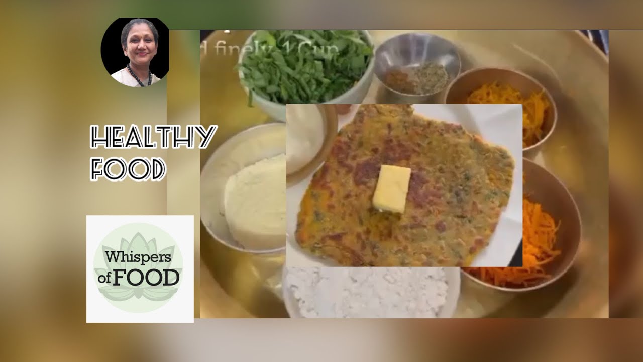 Palak vegetable parothi | palak parothi | healthy breakfast - YouTube
