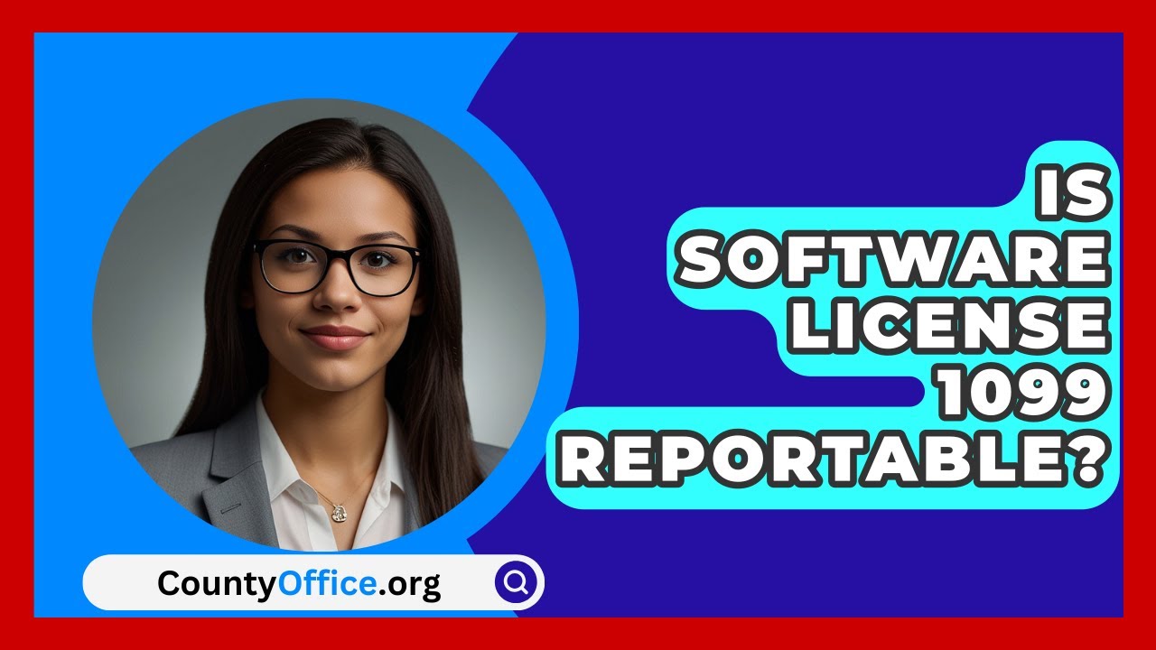 Is Software License 1099 Reportable? - CountyOffice.org - YouTube