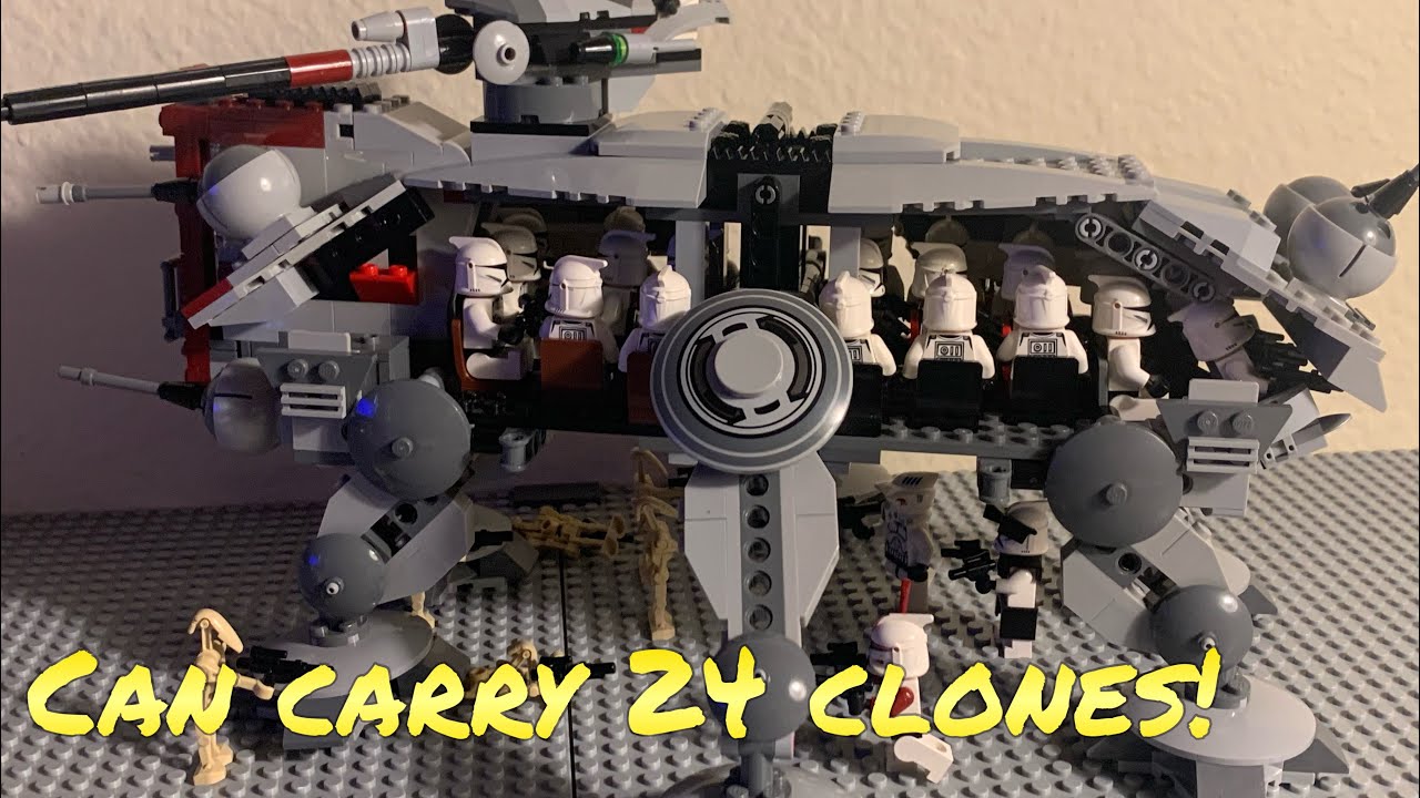 Lego AT-TE Modification tutorial (2013/75019) - YouTube