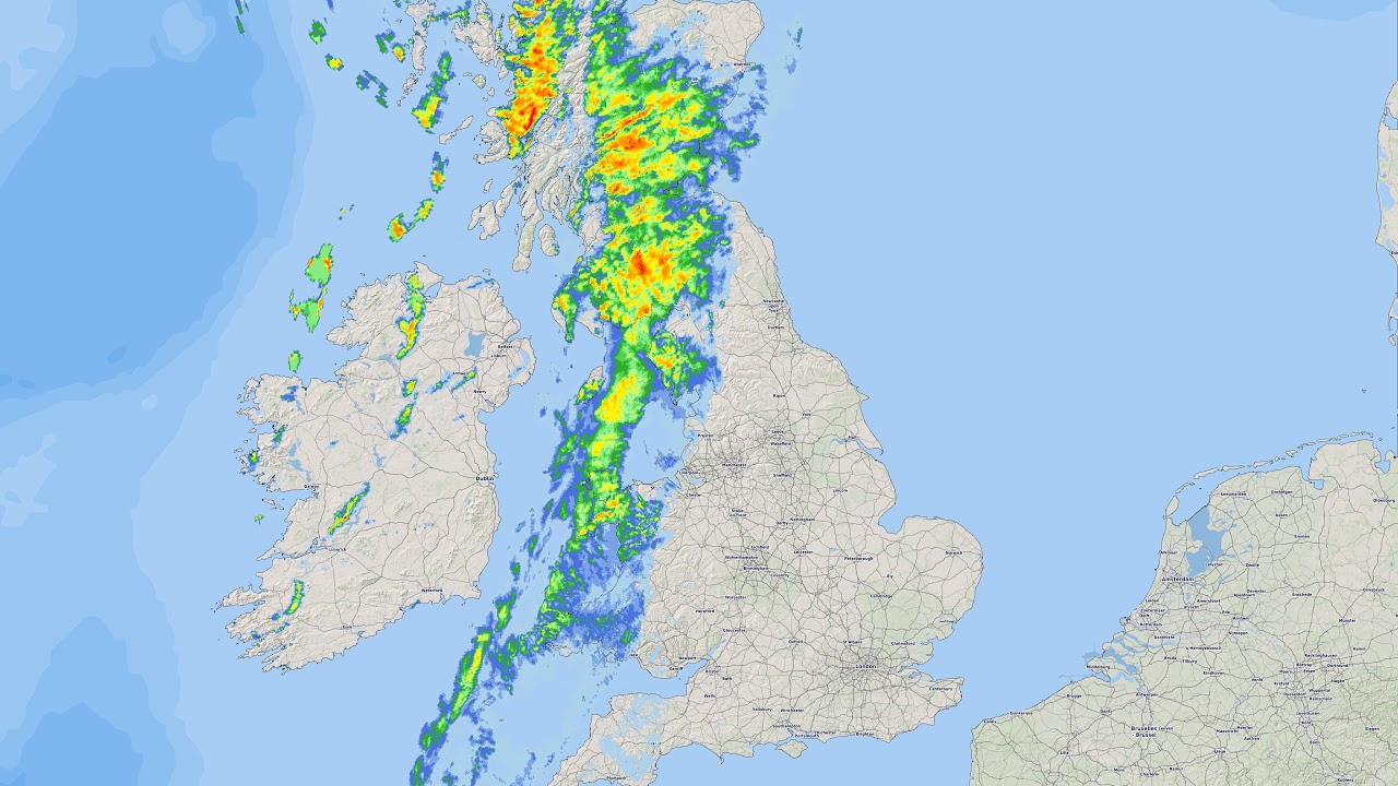 UK Rain Radar - 2020/02/14 - YouTube