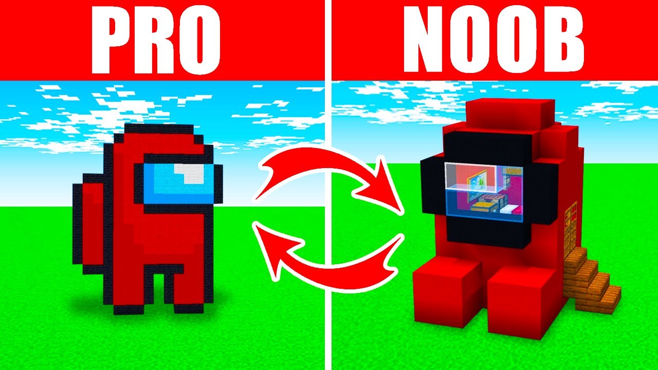 Minecraft NOOB vs. PRO: SWAPPED IMPOSTOR HOUSE BUILD in Minecraft ...