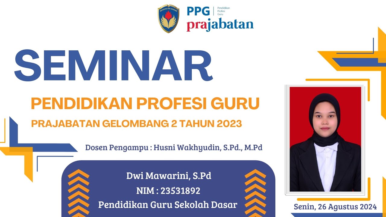 SEMINAR PPG - DWI MAWARINI - UPGRIS - YouTube