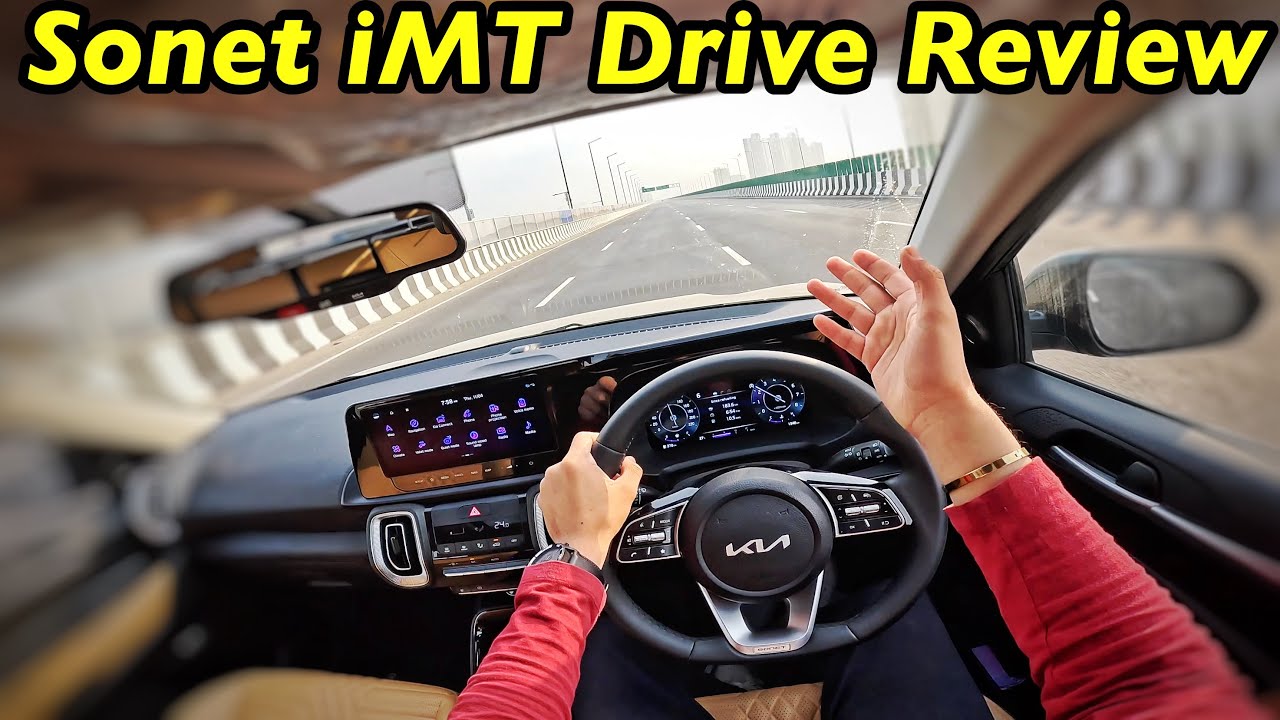 2024 KIA Sonet Turbo iMT Drive Impressions l Aayush ssm - YouTube
