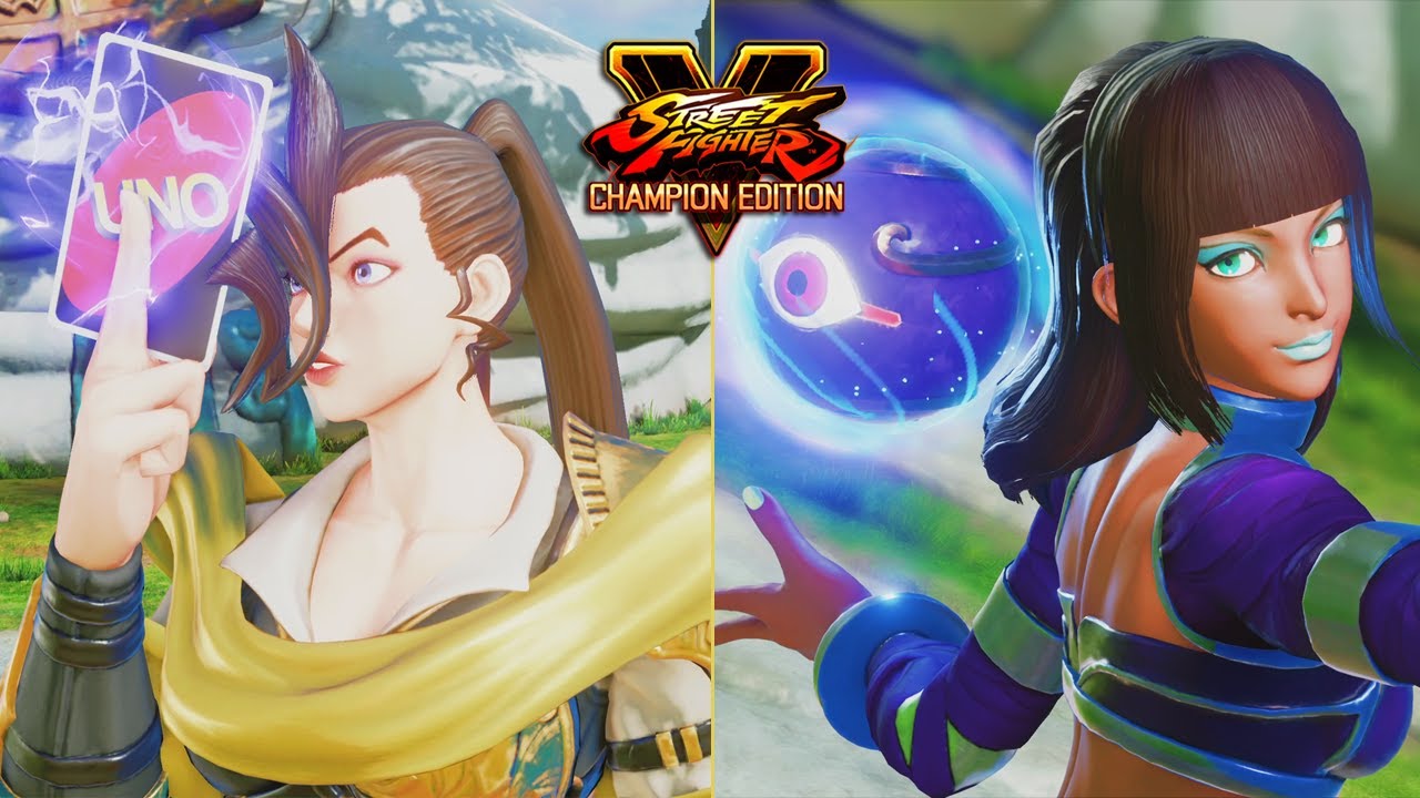 STREET FIGHTER V CE, UNO CARDS ROSE VS MENAT PHARAOH SALVATION! (SFV PC ...