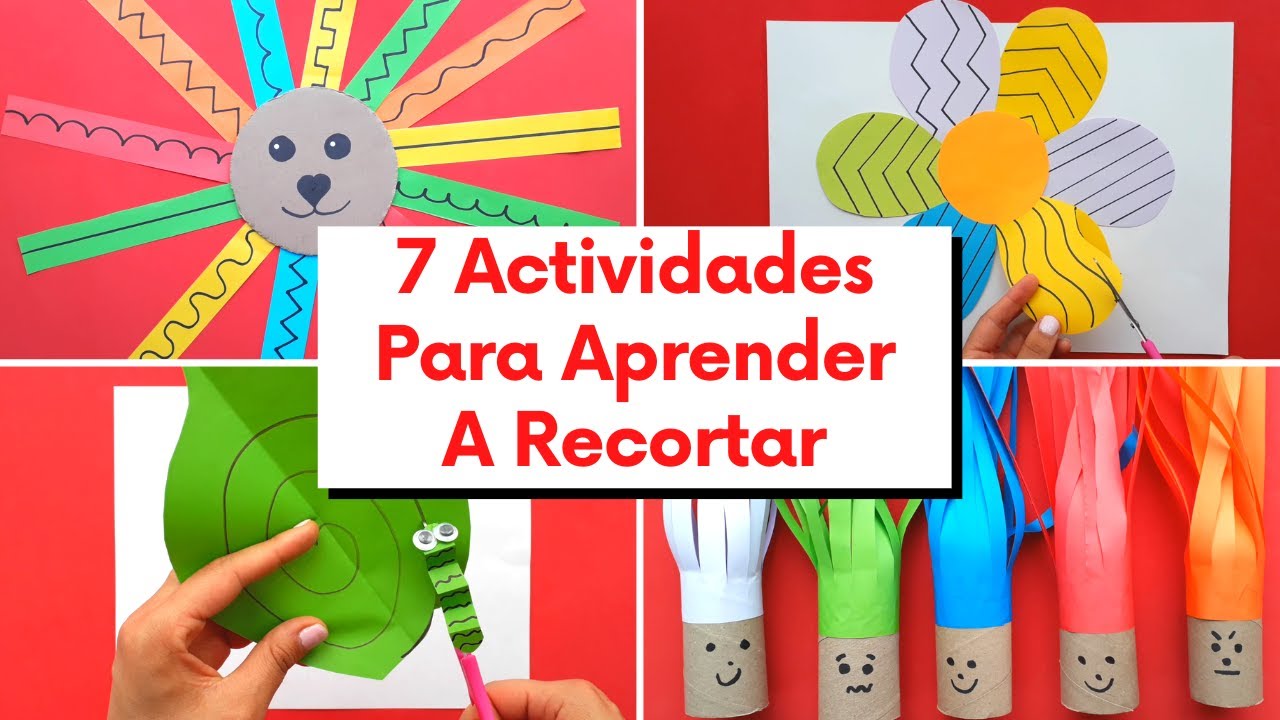 7 ACTIVIDADES PARA APRENDER A RECORTAR + TRUCO PARA USAR LAS TIJERAS ...