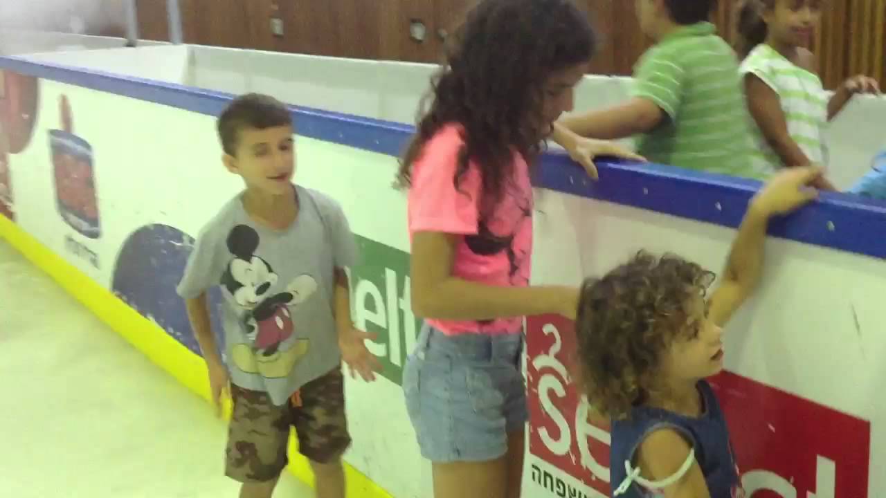 Ice Skating in ISRAEL-Day with the Kids - YouTube