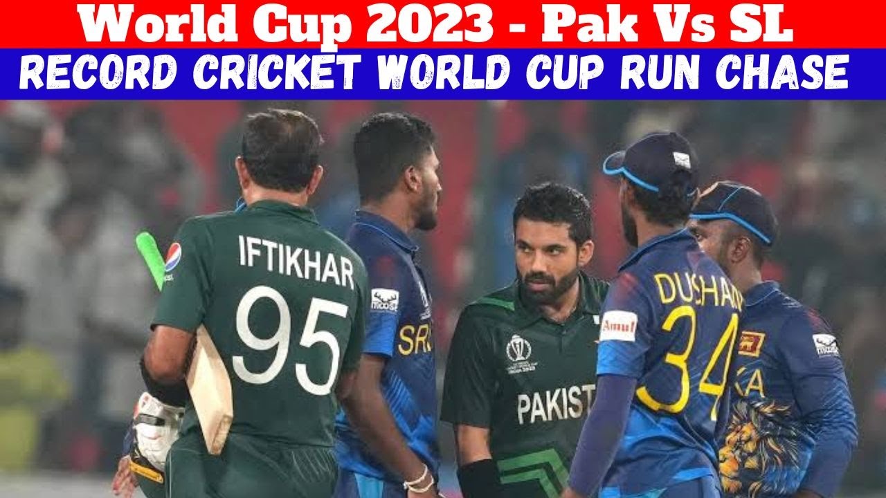 Pakistan beat Sri Lanka by 6 Wickets l Record Run Chase in CWC History ...