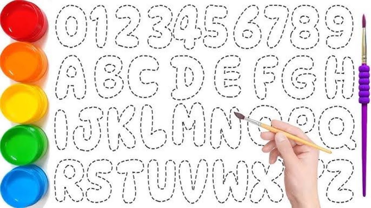 Phonics Song // Let's Learn How to Draw and Paint ABC A to Z & Numbers ...