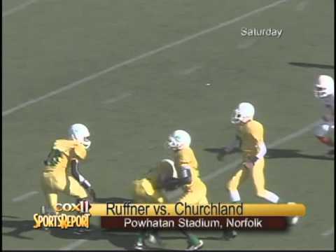 Ruffner vs Churchland Middle School Football Classic - YouTube