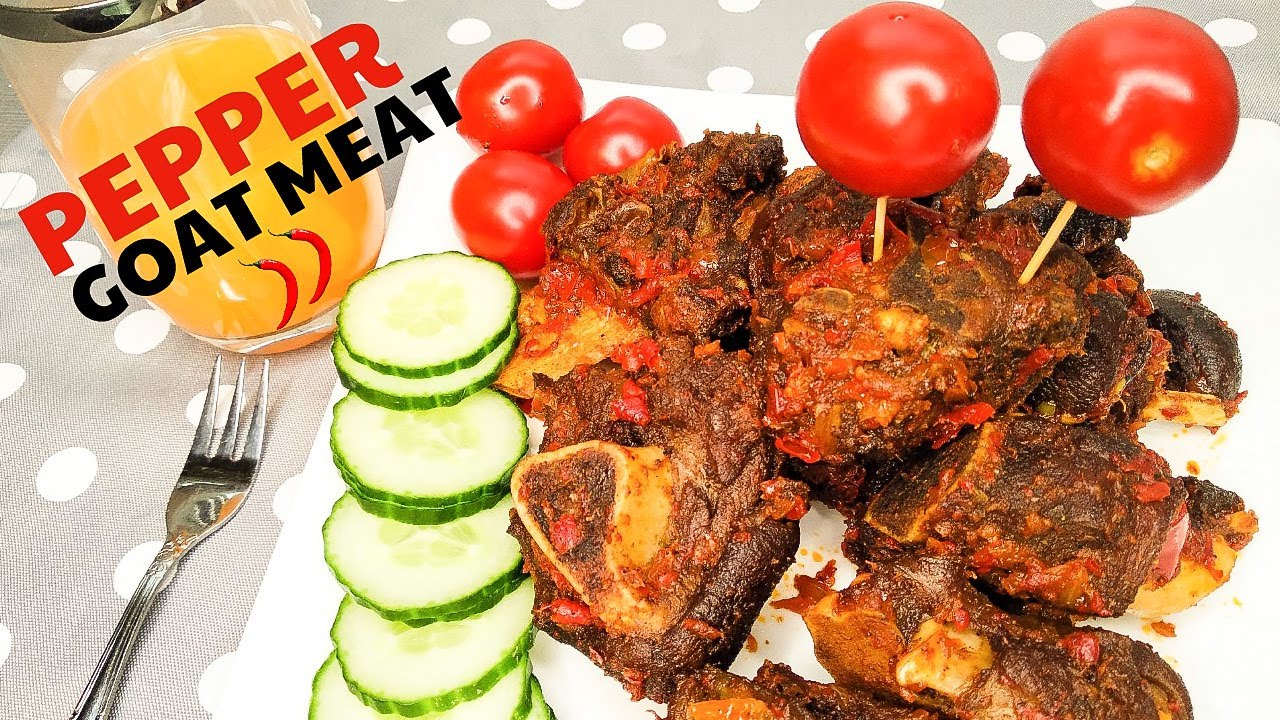 HOW TO PREPARE PEPPER GOAT MEAT I ASUN RECIPE I SPICY GOAT MEAT - YouTube