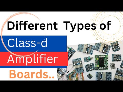 DIFFERENT TYPES OF, CLASS D AUDIO STEREO AMPLIFIER BOARD WITH SINGLE ...