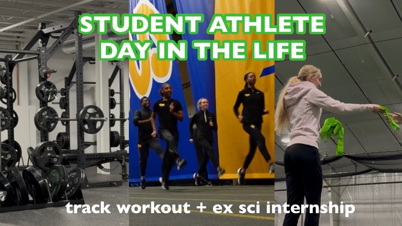 DAY IN THE LIFE OF A D1 STUDENT ATHLETE // track athlete, exercise ...