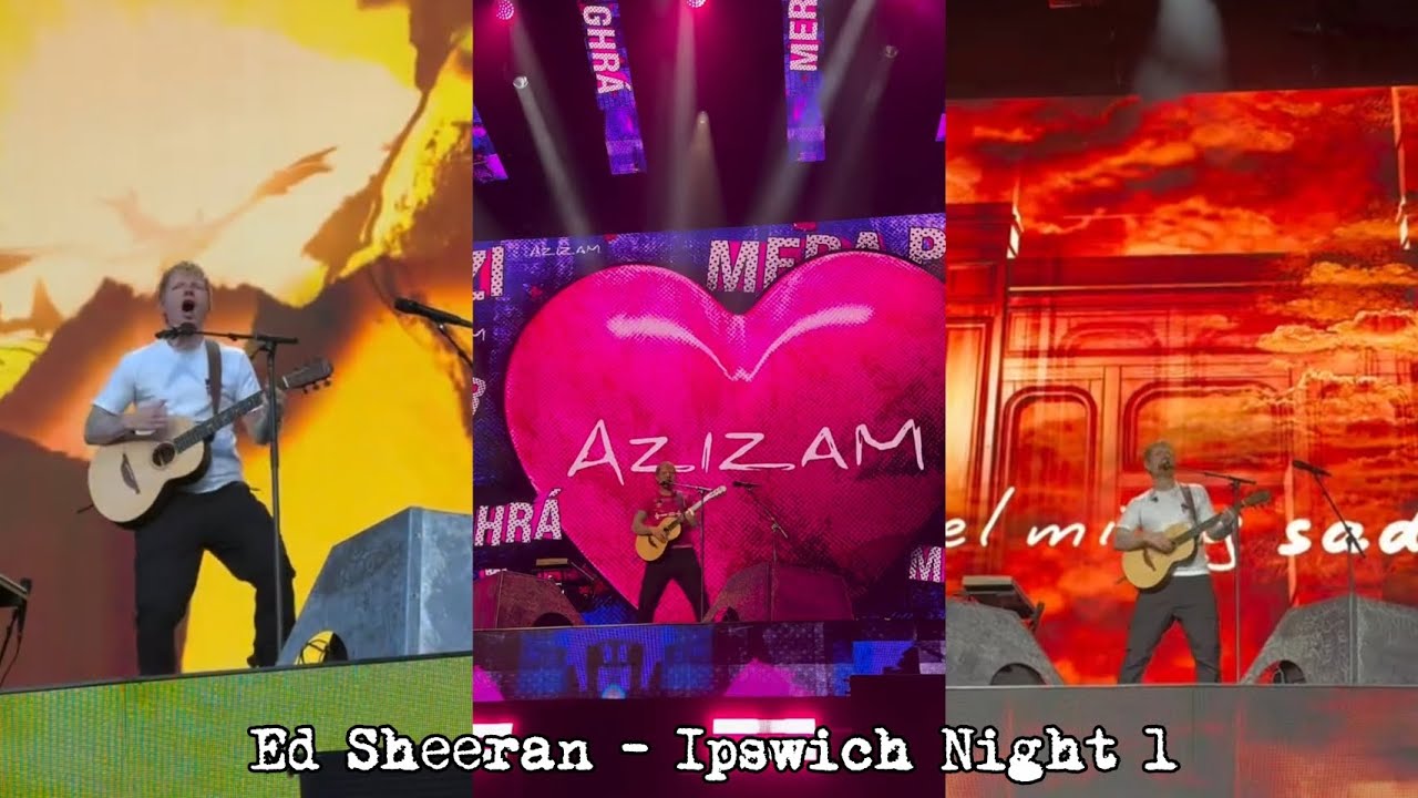 Ed Sheeran - Ipswich Night 1 🩷 Instagram Stories - YouTube