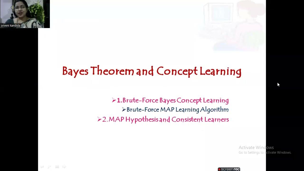 Bayes Theorem and Concept Learning - YouTube