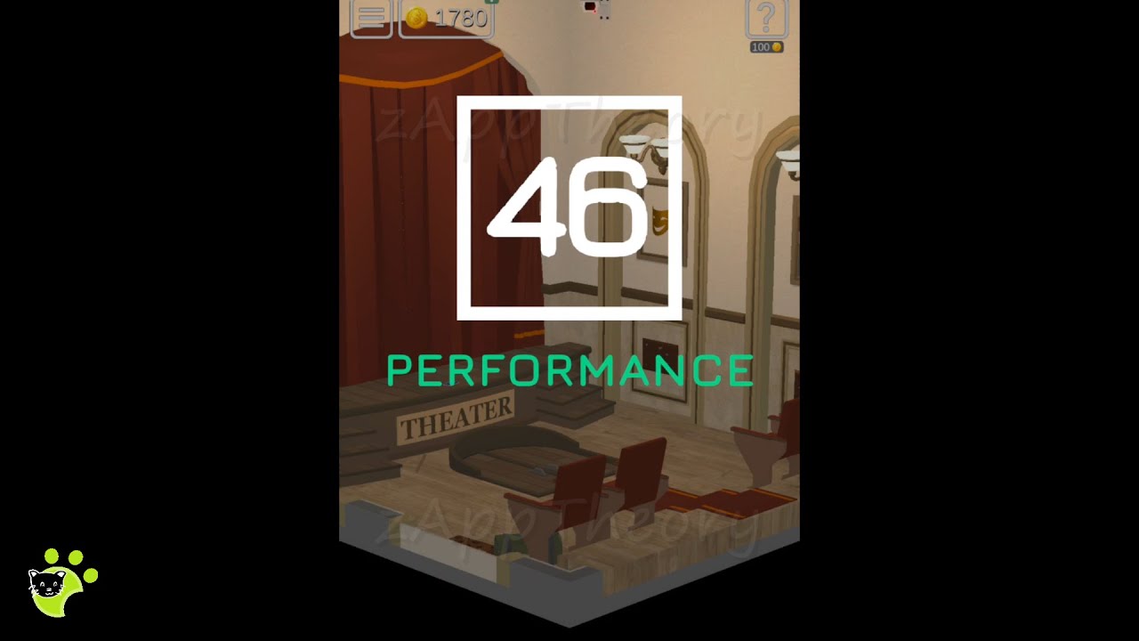 50 Tiny Room Escape 46 Performance (3/3 Cards) Full Walkthrough (Kiary ...