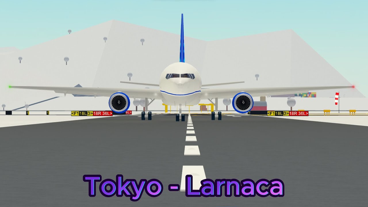 Flying from Tokyo to Larnaca in PTFS (Roblox) - YouTube