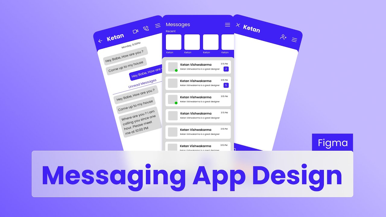 Designing Messaging App in Figma - YouTube