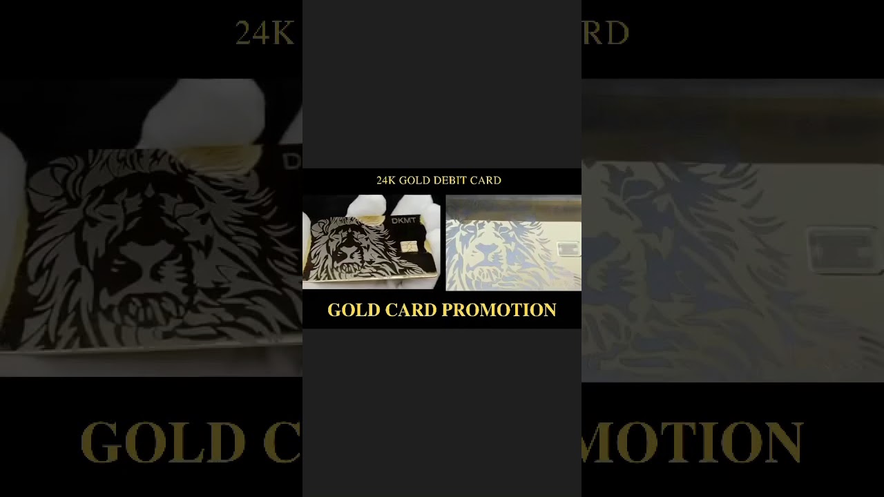 24k gold Visa card - YouTube