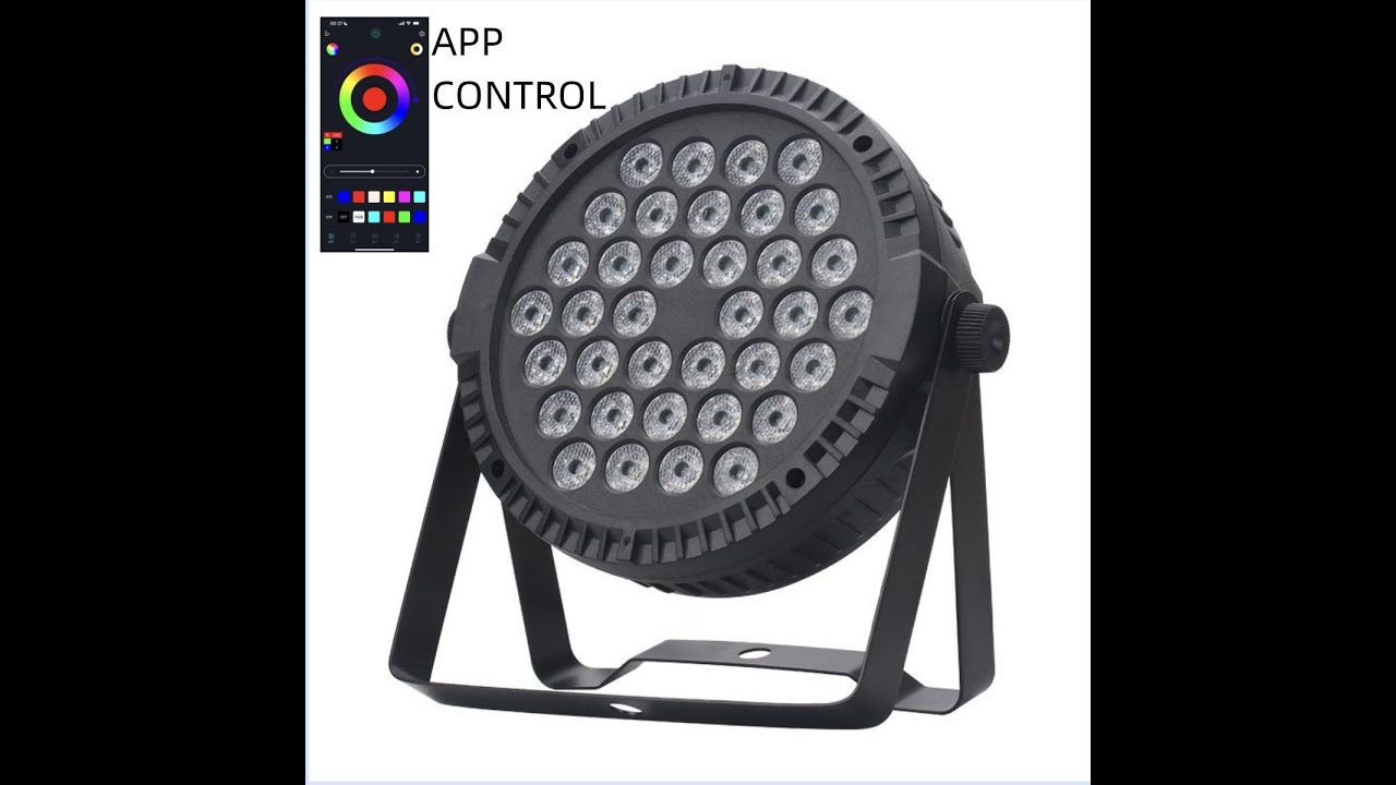 PAR007 Phone app control led par light 36 leds,RGBW flat par,stage ...