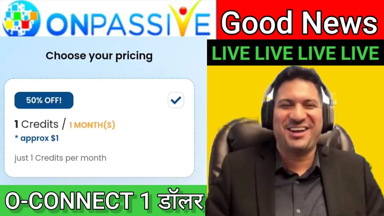 🍎1 dollar चार्ज #onpassive | onpassive new update today | ONPASSIVE NEW UPDATE | onpassive ...