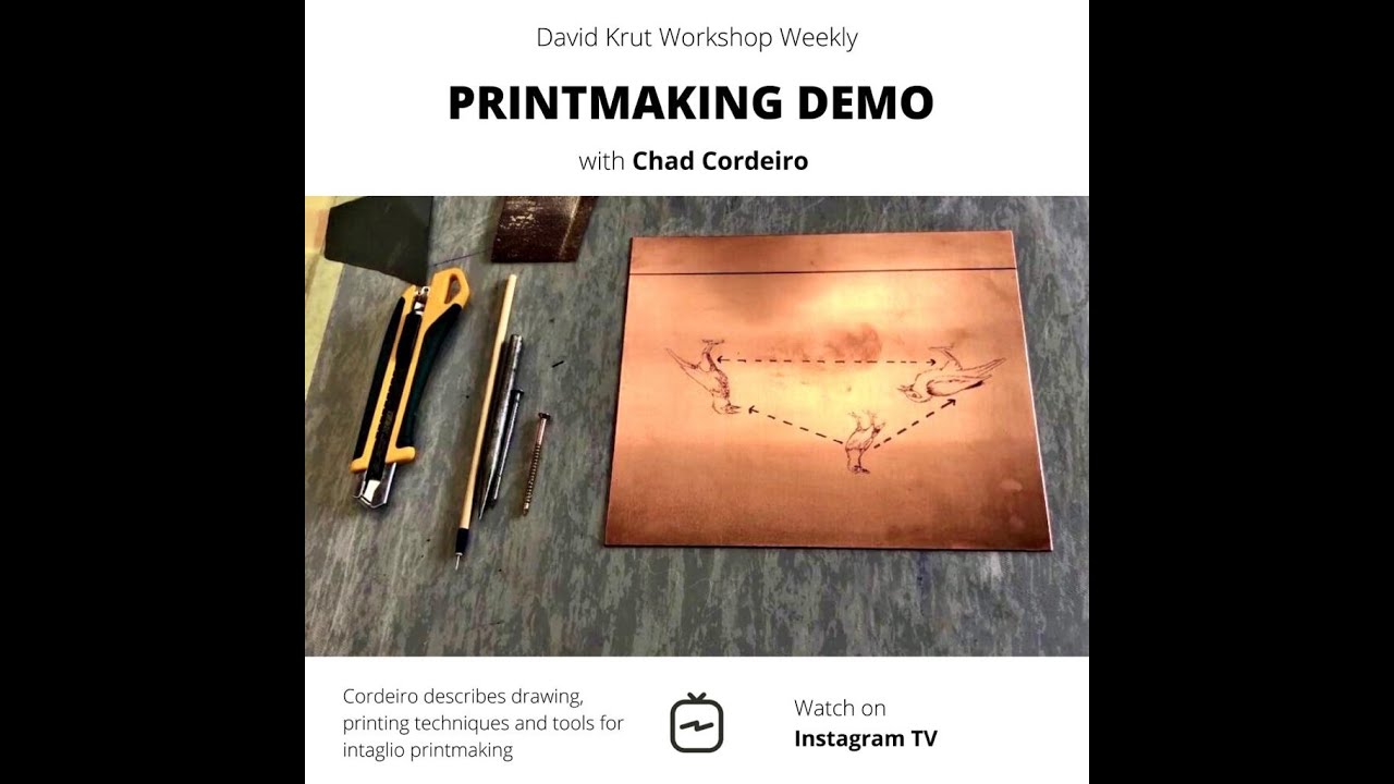 Intaglio: plate-making processes with Chad Cordeiro - YouTube