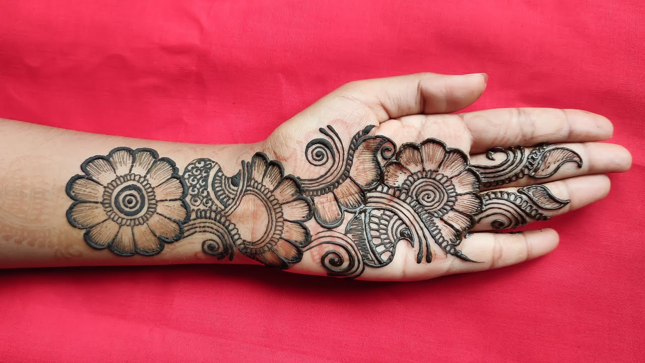 Beautiful Teej Mehndi Design | Front Hand Mehndi Design | Arabic | Aage ...