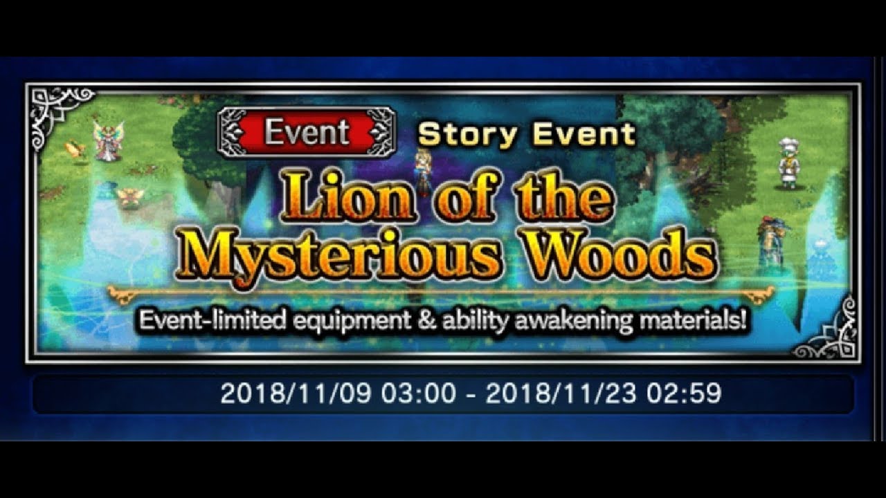 [FFBE] Lion of the Mysterious Woods Bonus Stage OTKO ALL MISSIONS ...