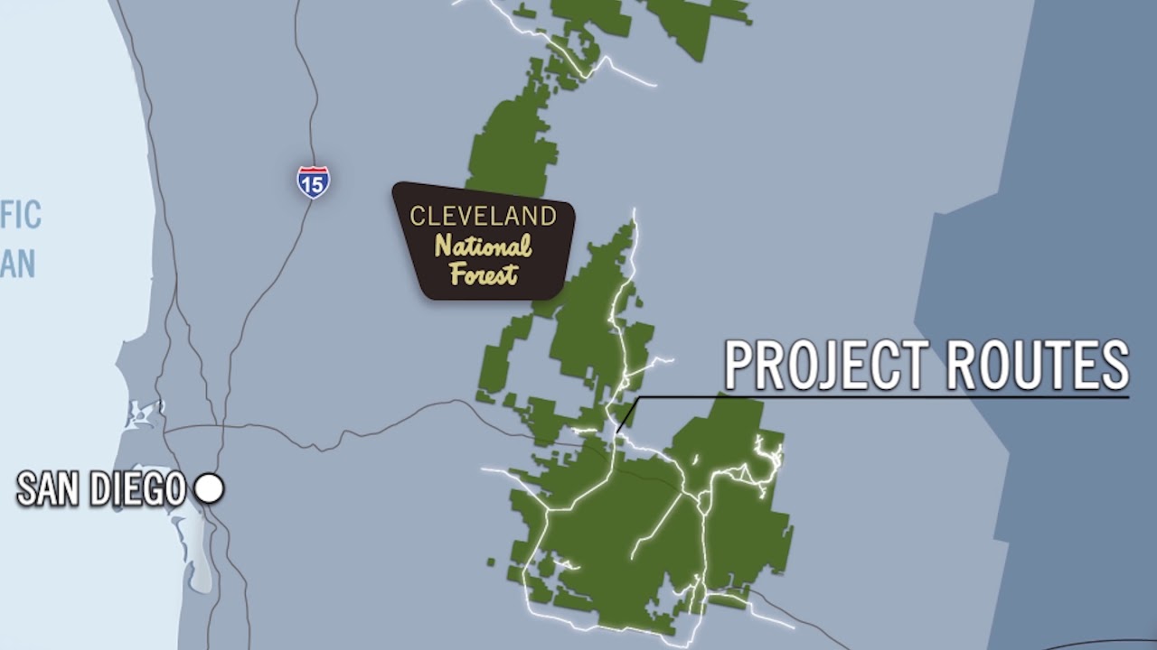 Cleveland National Forest Power Line Project - YouTube