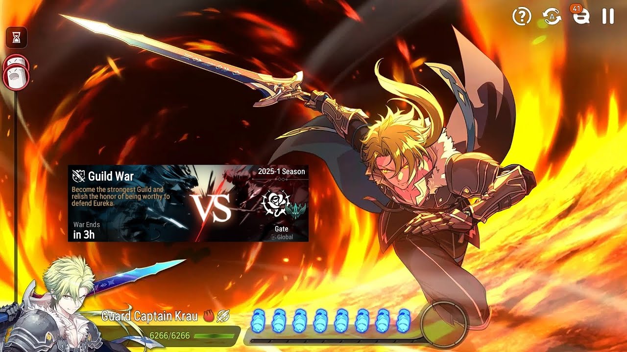 Guild War vs Gate - Captain Guard Krau Build & Showcase (He's OP) - YouTube