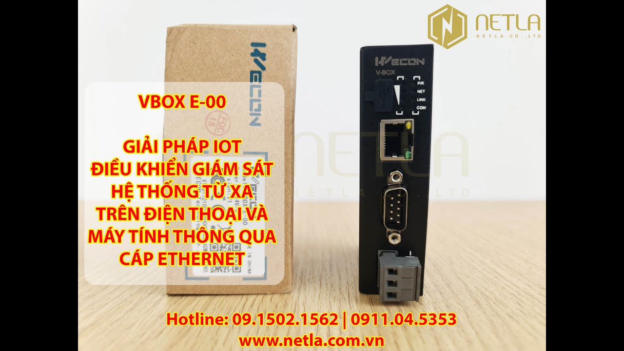 WECON VBOX E-00 THIẾT BỊ IIOT ETHERNET | NETLA - YouTube
